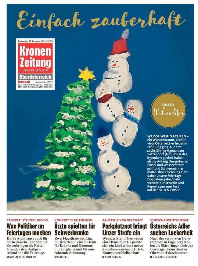 Oberösterreich vom 25.12.2025 – als ePaper im iKiosk lesen