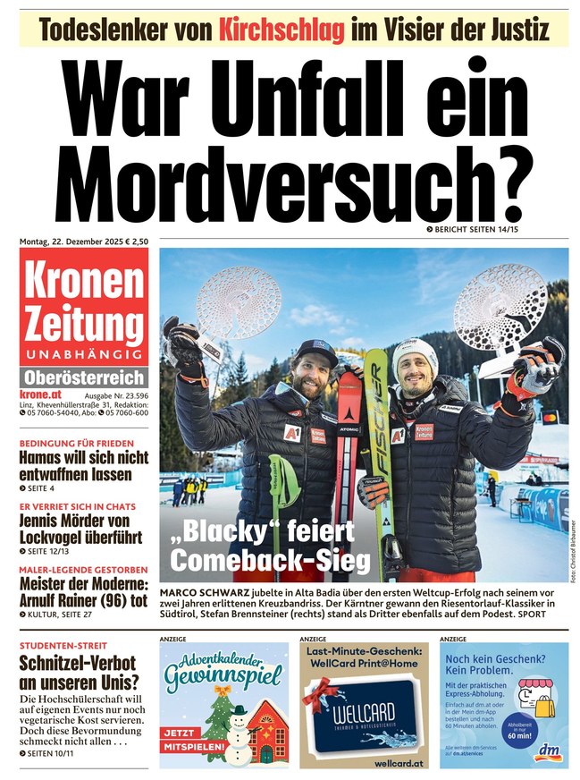 Oberösterreich vom 22.12.2025 – als ePaper im iKiosk lesen
