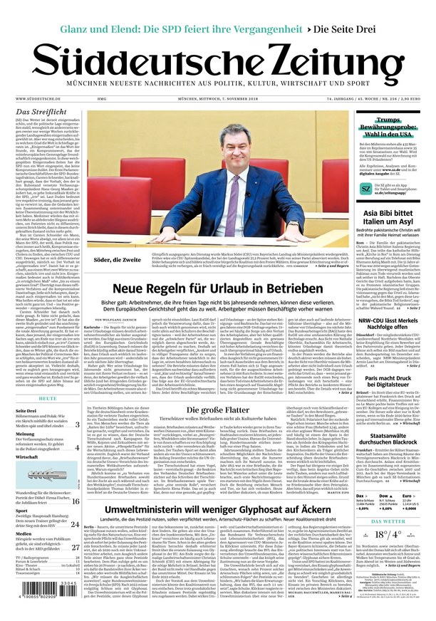 Süddeutsche Zeitung newspaper - read as e-paper at iKiosk