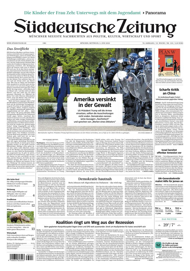 Süddeutsche Zeitung newspaper - read as e-paper at iKiosk