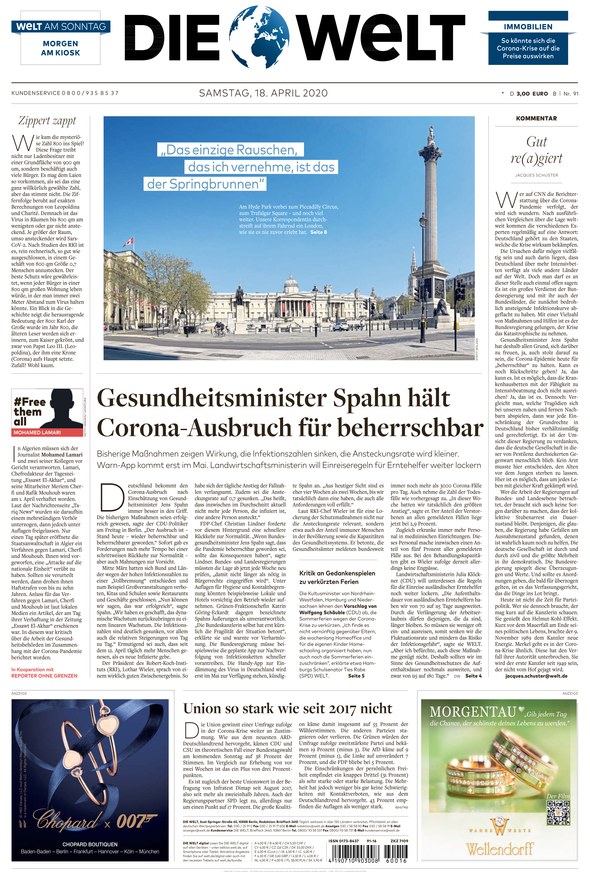 DIE WELT newspaper - read as e-paper at iKiosk