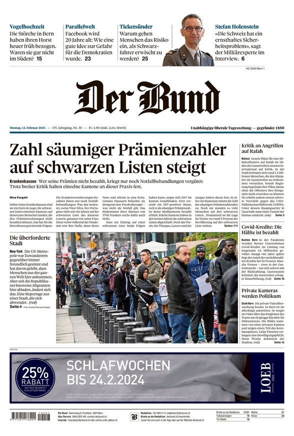 Der Bund - Zeitung als ePaper im iKiosk lesen