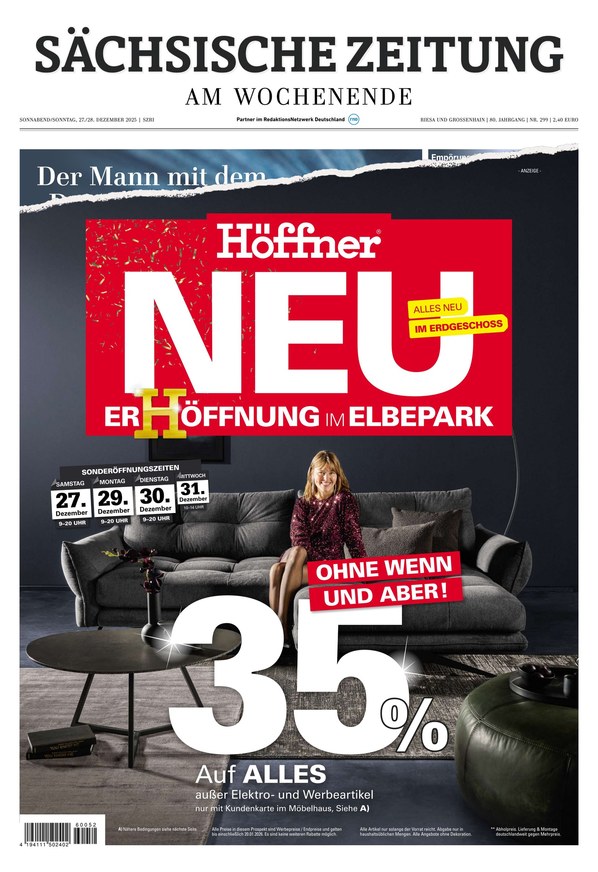 Riesa und Großenhain vom 27.12.2025 – als ePaper im iKiosk lesen