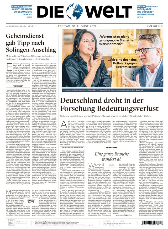 DIE WELT - Zeitung als ePaper im iKiosk lesen