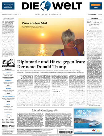 DIE WELT newspaper - read as e-paper at iKiosk